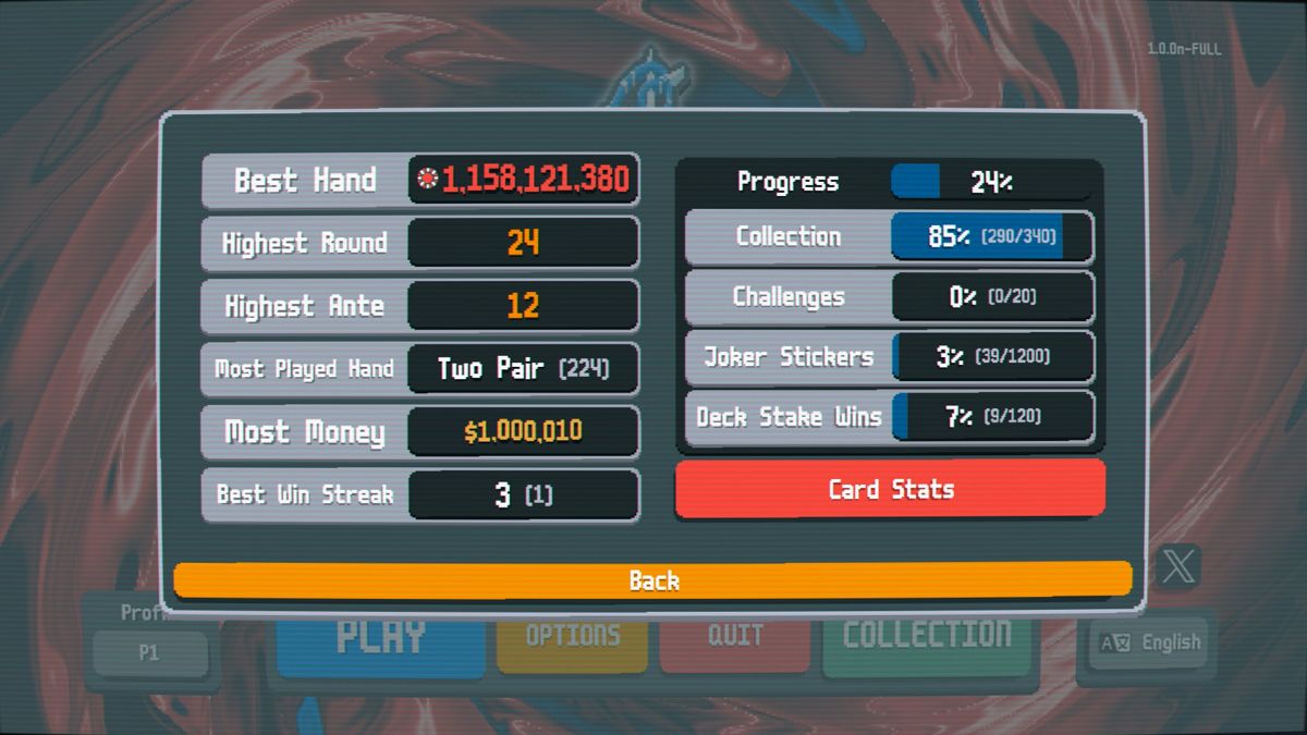 Screenshot of Balatro (Windows, 2024) - MobyGames