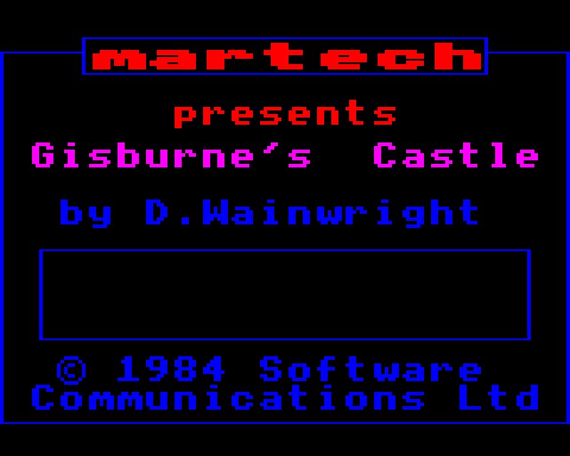 Gisburne's Castle (1985) - MobyGames
