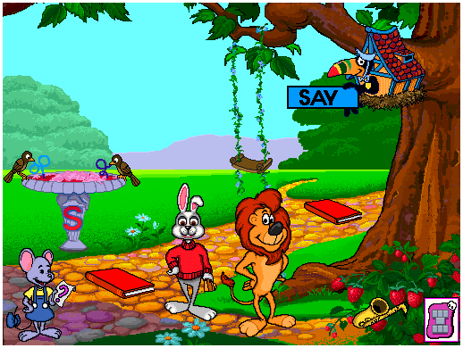 Screenshot of Reader Rabbit's Interactive Reading Journey (Windows 3.x ...