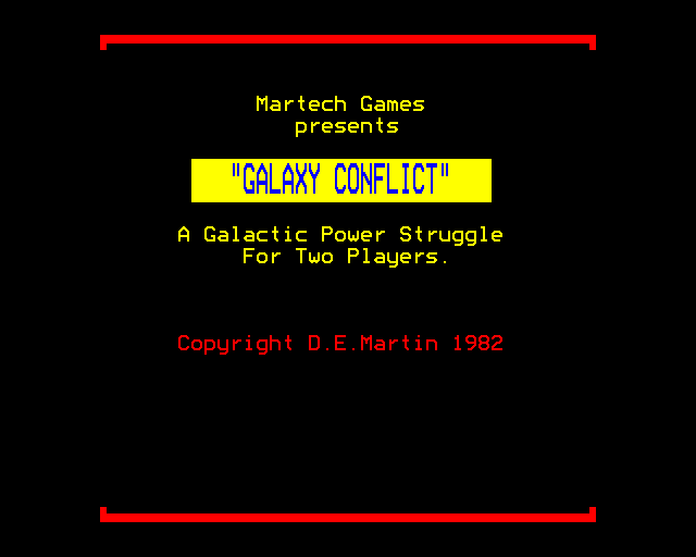 Galaxy Conflict (1982) - MobyGames