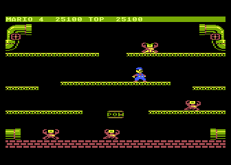 Screenshot of Mario Bros. (Atari 5200, 1983) - MobyGames