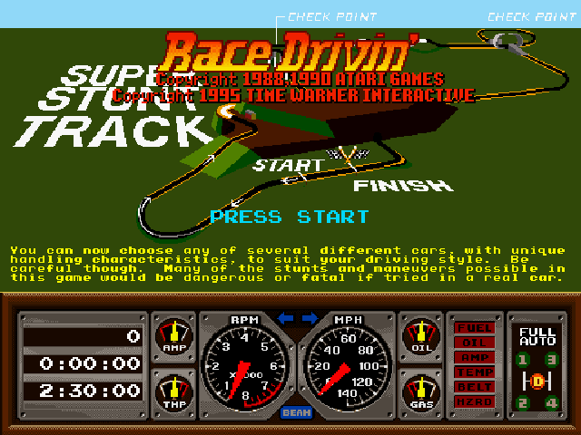 Race Drivin' (1995) - MobyGames