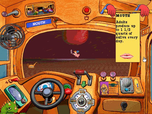 Screenshot of Scholastic's The Magic School Bus Explores the Human Body (Windows 16-bit, 1994 ...