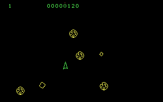 Screenshot of Astro-Dodge (PC Booter, 1982) - MobyGames
