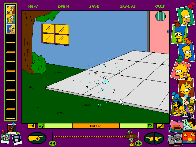 Screenshot of The Simpsons Cartoon Studio (Windows 3.x, 1996) - MobyGames