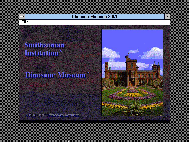 Smithsonian Institution: Dinosaur Museum (1997) - MobyGames