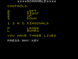 Spectrum Scramble (1982) - MobyGames