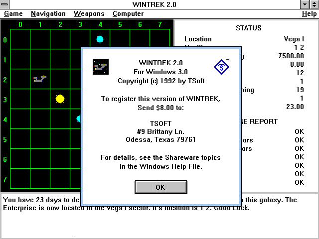 Wintrek (1992) - MobyGames