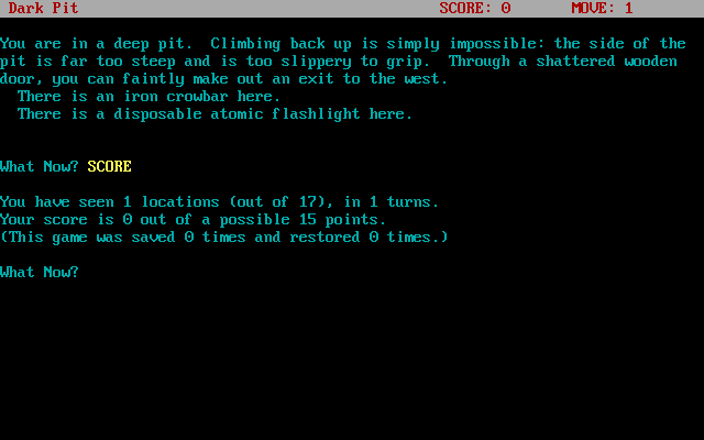 Screenshot of Adventure Game Toolkit (DOS, 1987) - MobyGames