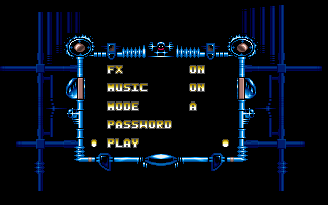 Screenshot of Atomino (DOS, 1990) - MobyGames