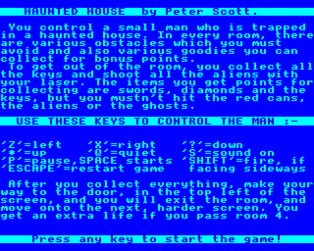 Haunted House (1984) - MobyGames