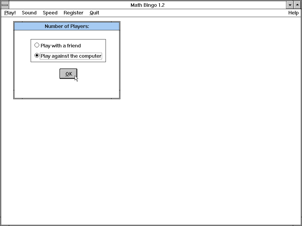 Math Bingo (1994) - MobyGames