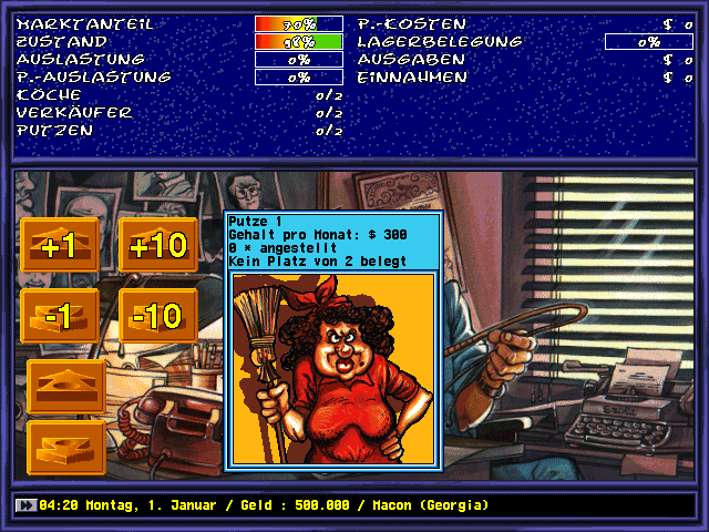 Screenshot of American Dream (DOS, 1996) - MobyGames