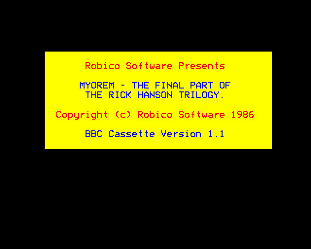 Myorem Attributes, Tech Specs, Ratings - MobyGames