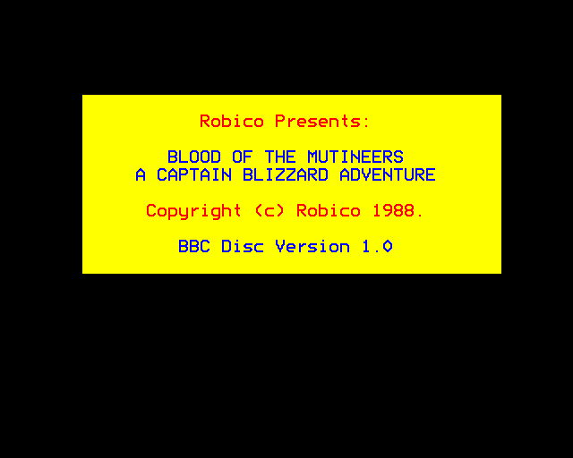 Blood of the Mutineers (1988) - MobyGames