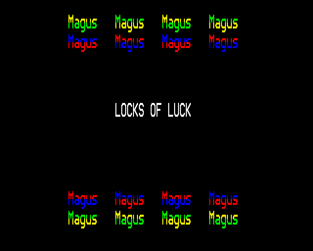 Locks of Luck (1986) - MobyGames