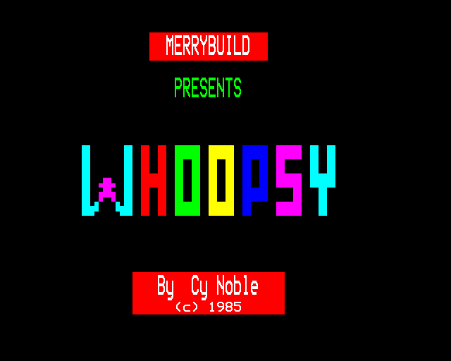 Whoopsy (1985) - MobyGames
