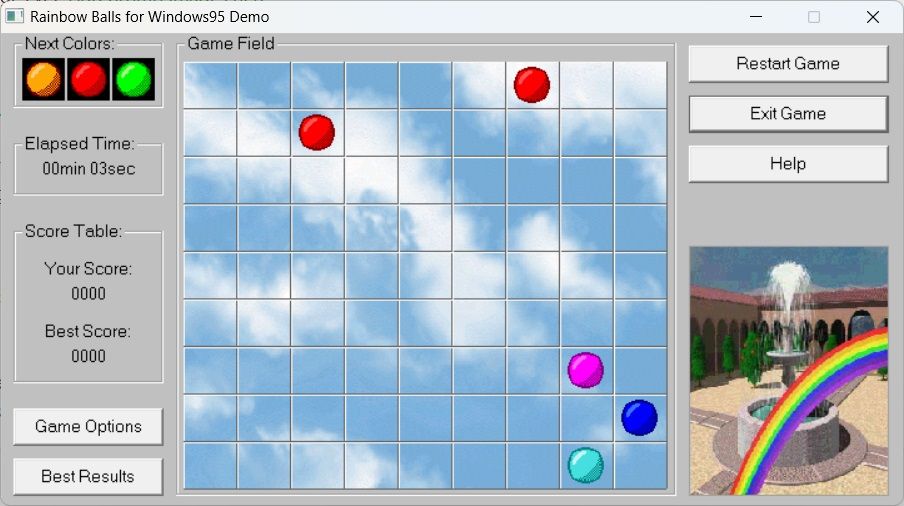 Rainbow Balls (1995) - MobyGames