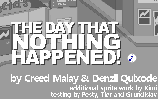 The Day That Nothing Happened (2011) - MobyGames