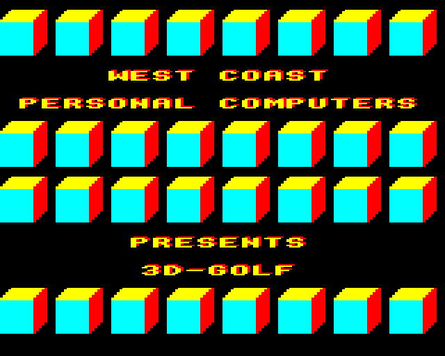 3D-Golf (1983) - MobyGames