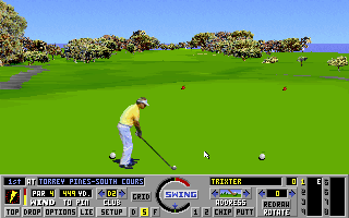 Screenshot of Links: The Challenge of Golf (DOS, 1990) - MobyGames
