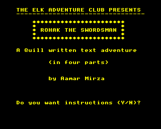 Rohak the Swordsman (1987) - MobyGames