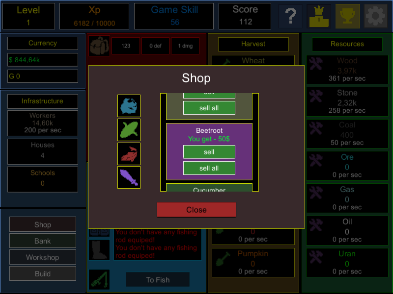 Screenshot of Idle Progress (Windows, 2023) - MobyGames