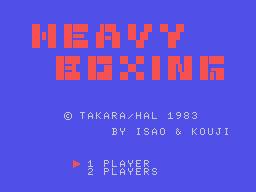 Heavy Boxing (1983) - MobyGames