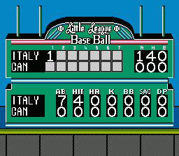 Screenshot of Little League Baseball Championship Series (NES, 1990 ...