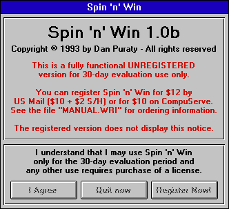 Spin 'n' Win screenshots - MobyGames