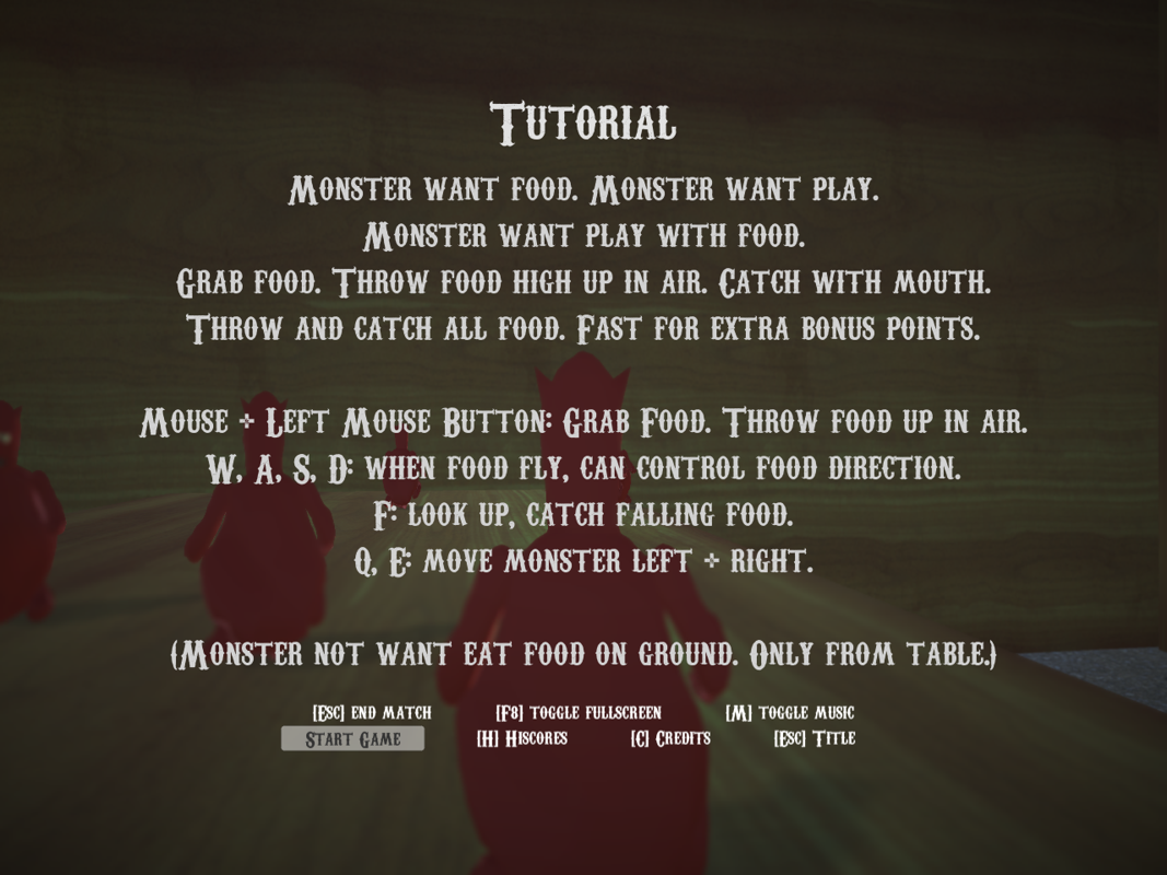 Screenshot of Monster Sports: Eating (Windows, 2015) - MobyGames
