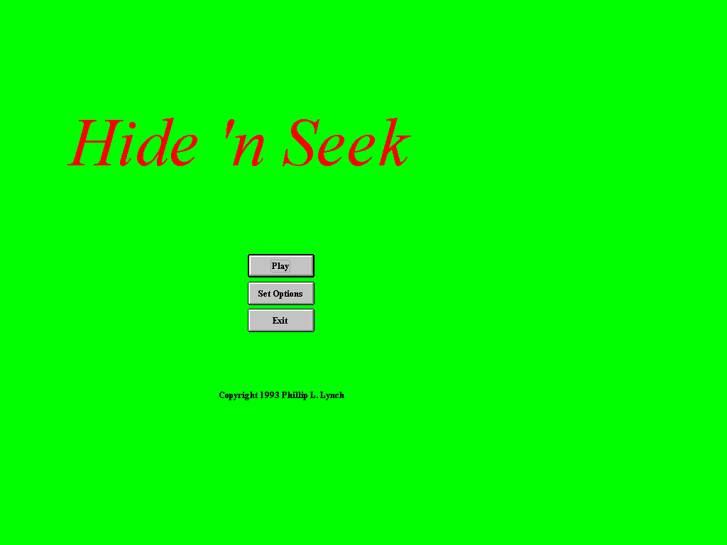 Hide 'n Seek (1993) - MobyGames