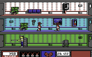Screenshot of Avoid the Noid (Commodore 64, 1989) - MobyGames