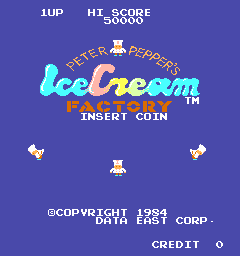 Peter Pepper's Ice Cream Factory screenshots - MobyGames
