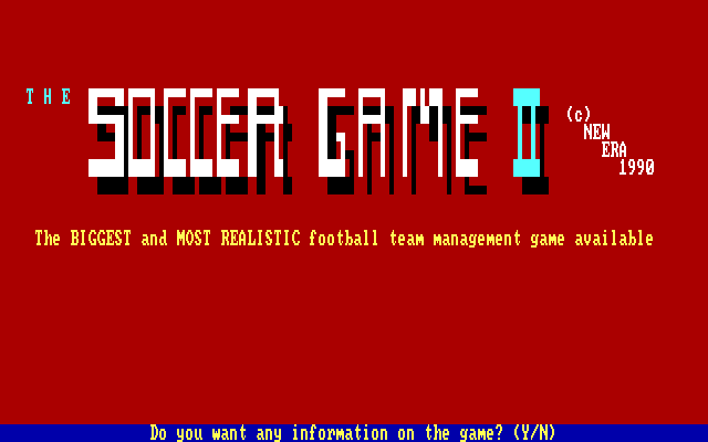 The Soccer Game II Attributes, Tech Specs, Ratings - MobyGames