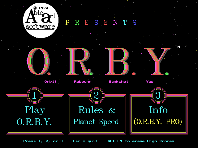 O.R.B.Y. (1993) - MobyGames