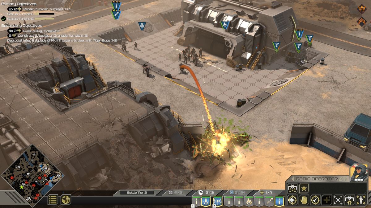 Screenshot of Starship Troopers: Terran Command (Windows, 2022) - MobyGames