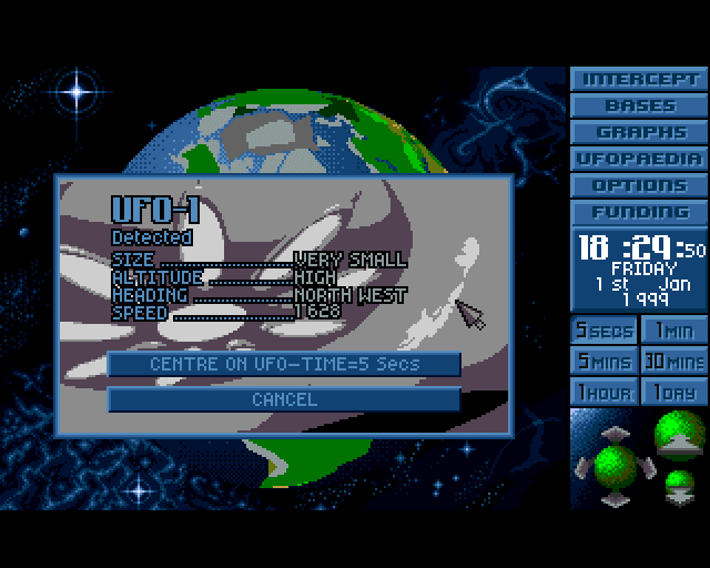 Screenshot of X-COM: UFO Defense (Amiga, 1994) - MobyGames