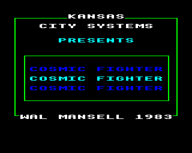 Cosmic Fighter (1983) - MobyGames