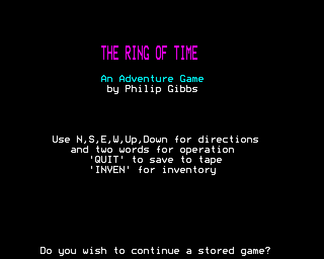Ring of Time (1983) - MobyGames