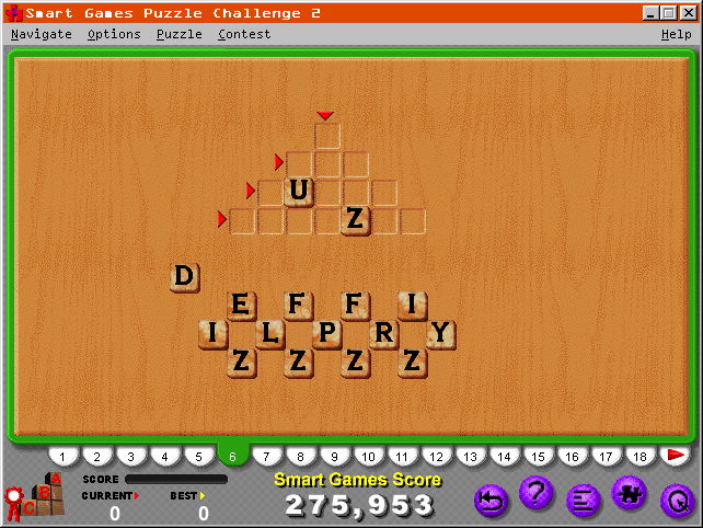 Screenshot of Smart Games Puzzle Challenge 2 (Windows 3.x, 1997 ...