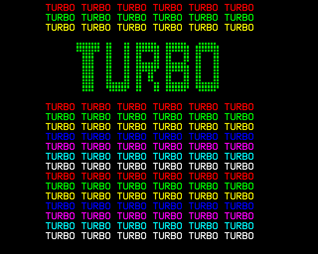 Turbo (1984) - MobyGames