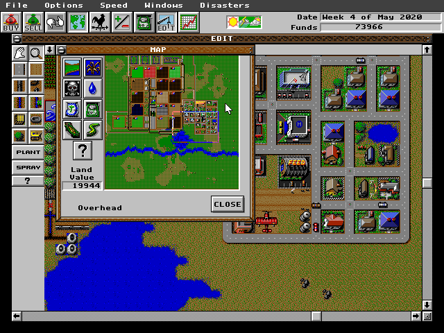 Screenshot of Sim Farm (DOS, 1993) - MobyGames