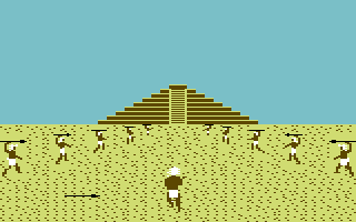 Screenshot of Aztec Challenge (Commodore 64, 1983) - MobyGames