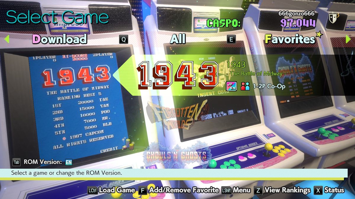 Screenshot of Capcom Arcade Stadium (Windows, 2021) - MobyGames