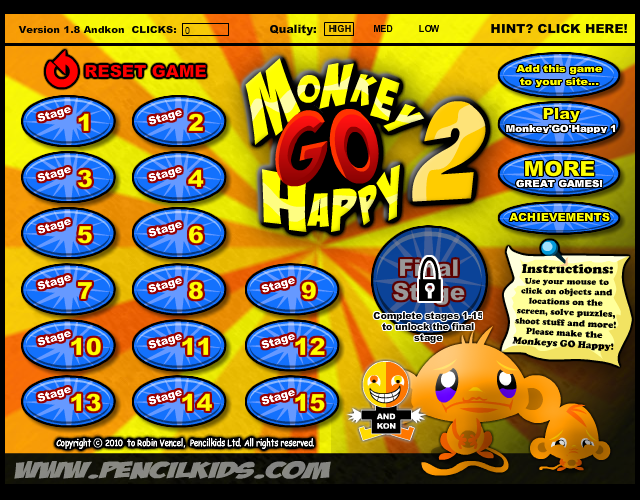 Monkey Go Happy 2 Patches - MobyGames