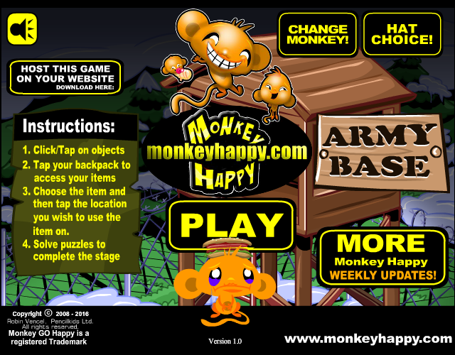 Monkey Go Happy: Army Base Releases - MobyGames