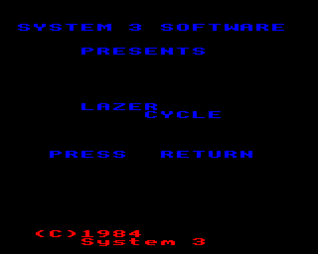 Lazer Cycle (1983) - MobyGames