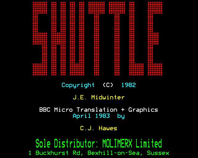 Shuttle (1981) - MobyGames
