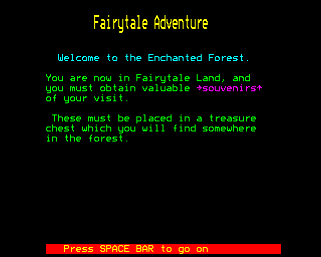 Fairytale Adventure (1982) - MobyGames